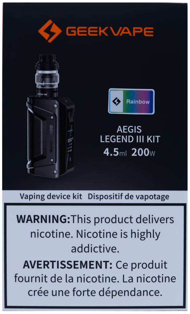 GEEKVAPE AEGIS LEGEND 3 STARTER KIT RAINBOW [CRC] – eCloudz - Specialty ...