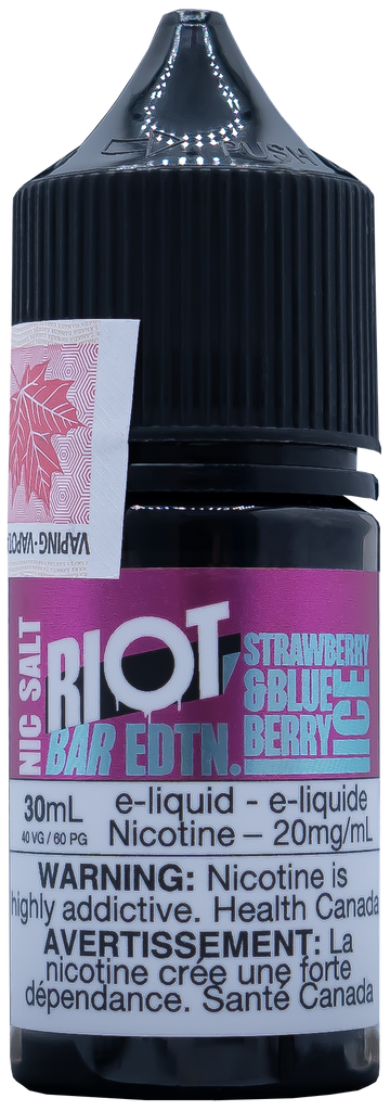 RIOT BAR SALT STRAWBERRY BLUEBERRY ICE [STAMPED] – eCloudz - Specialty ...